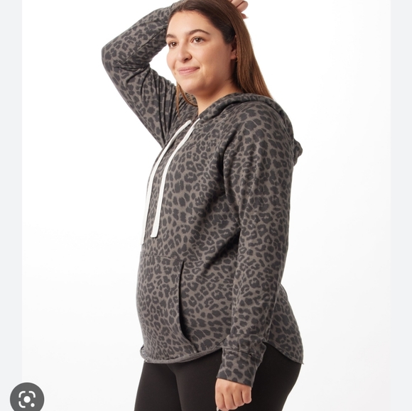 Glyder | Tops | Nwt Glyder Black Leopard Hoodie | Poshmark